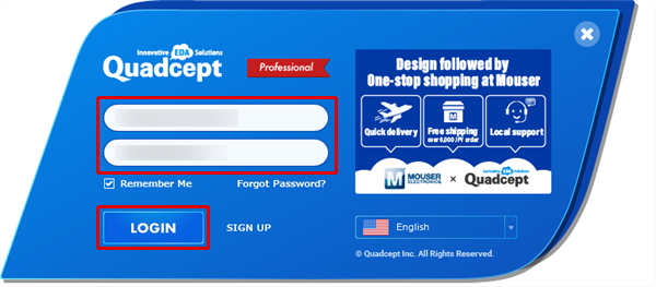 Before using - Starting Up Quadcept